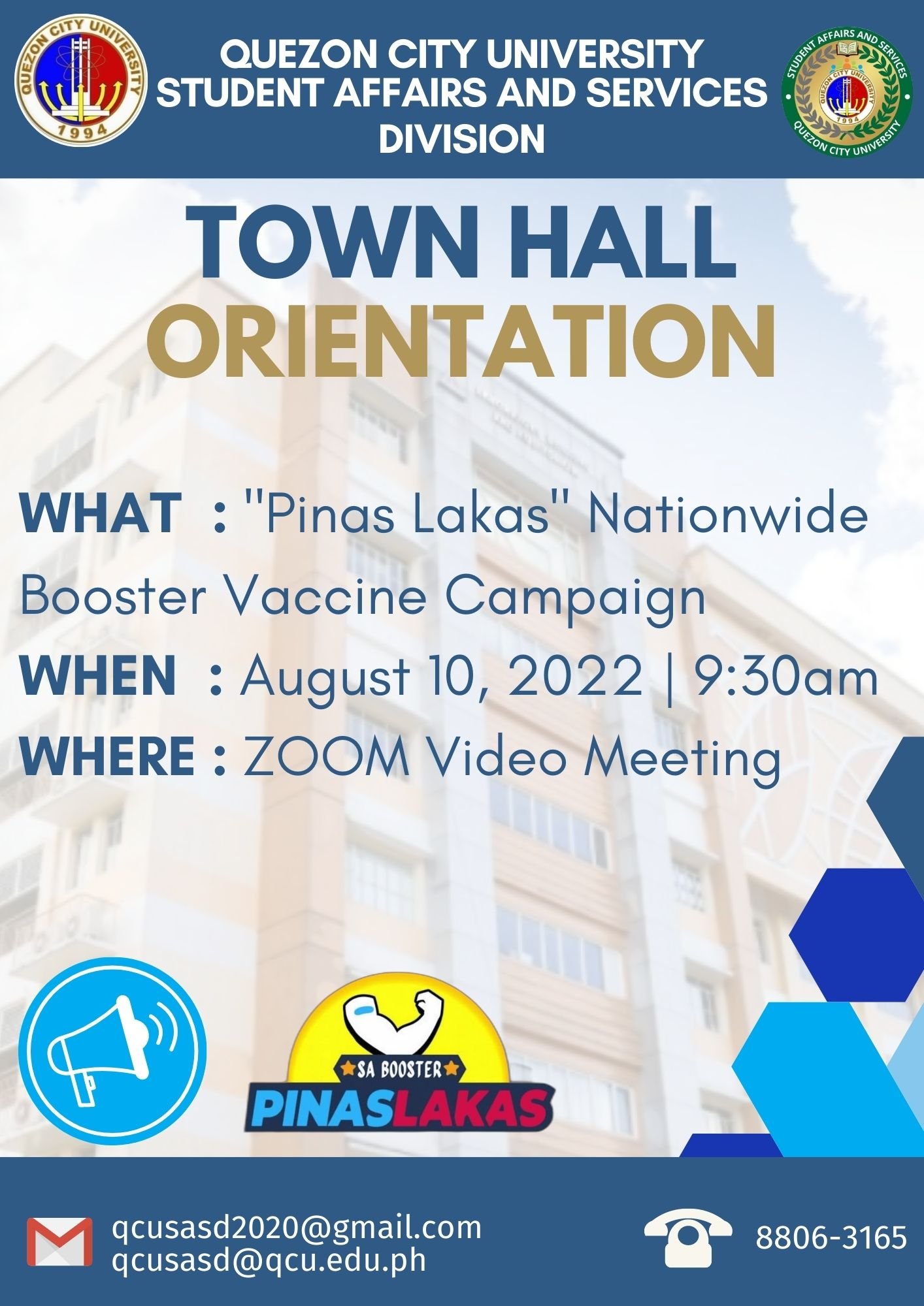 “Pinas Lakas” Nationwide Booster Vaccine Campaign (A Town Hall ...